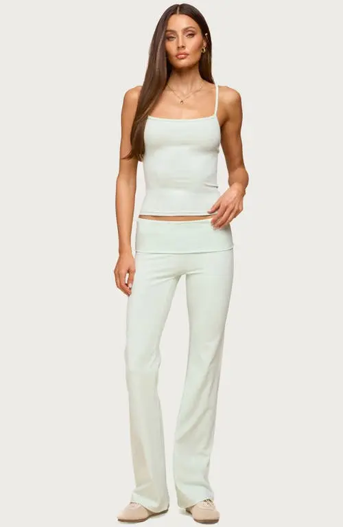 EDIKTED Oriane Foldover Flare Leggings