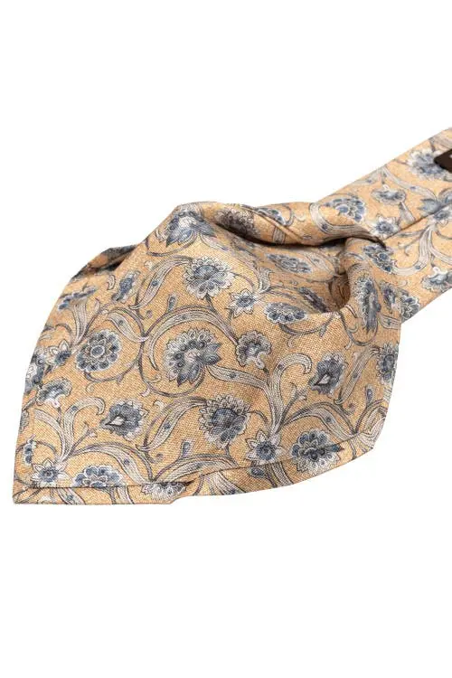 ELIZABETTA Niccolò Extra Long Printed Silk Tie