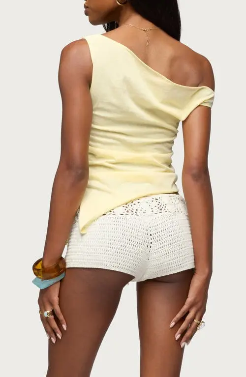 EDIKTED Ruched One-shoulder Tank