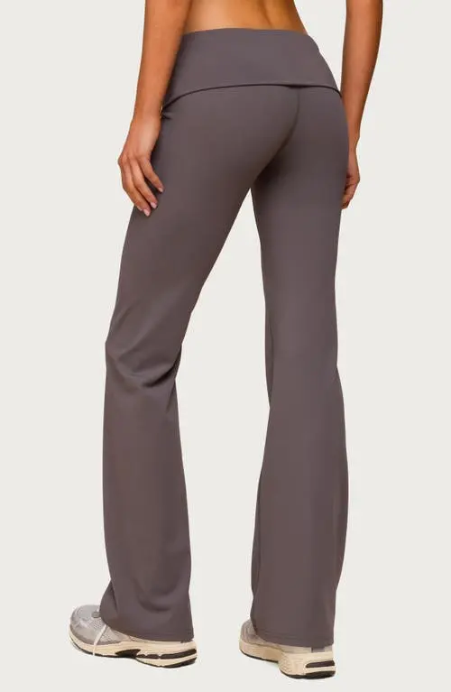 EDIKTED Oriane Foldover Flare Leggings
