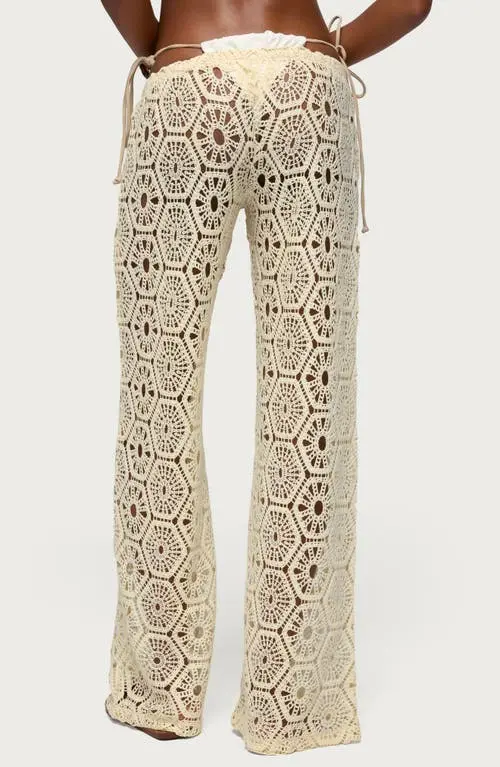 EDIKTED Amrita Baggy Open Stitch Pants