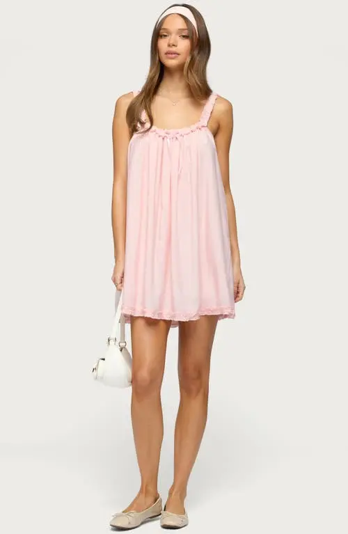 EDIKTED Christena Ruffle Minidress