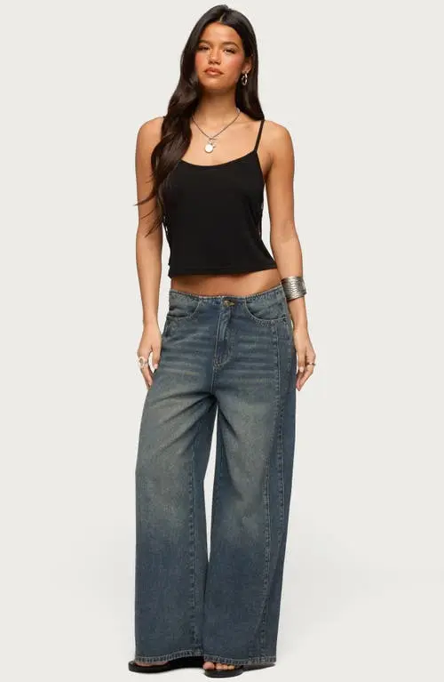 EDIKTED Donia Beaded Side Cutout Tank