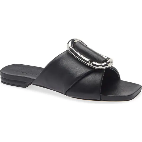 Marc Jacobs The Pop J Marc Slide Sandal - Black