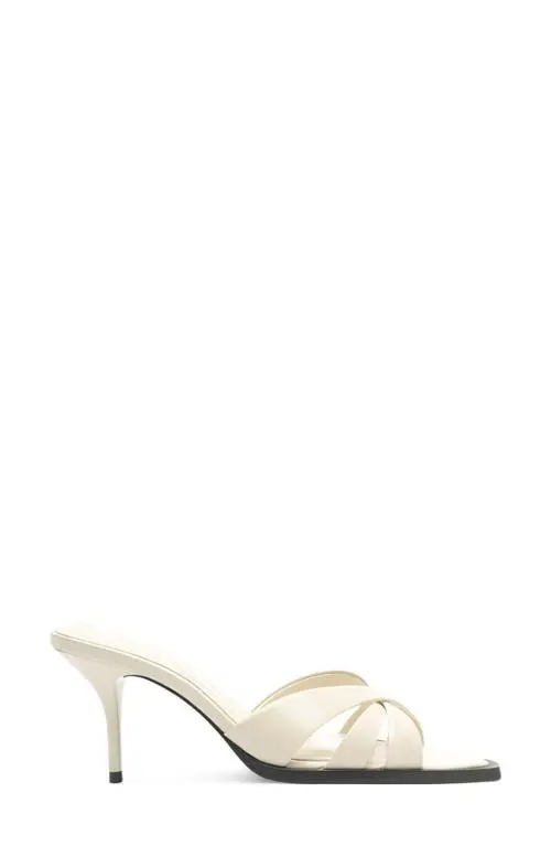 Schutz Keefa Leaf Mule - Sugar White