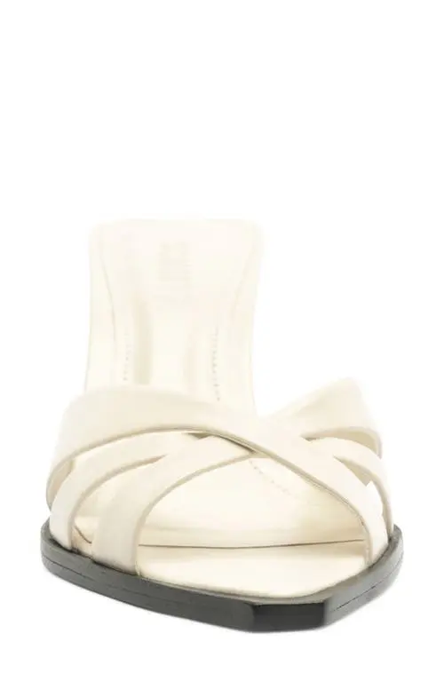 Schutz Keefa Leaf Mule - Sugar White