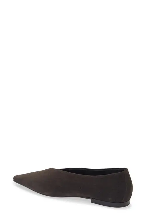 Brunello Cucinelli Suede Wrap Flat