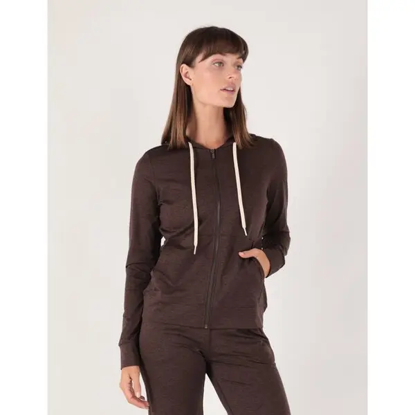 GLYDER On The Go Lightweight Zip Up Hoodie - Java