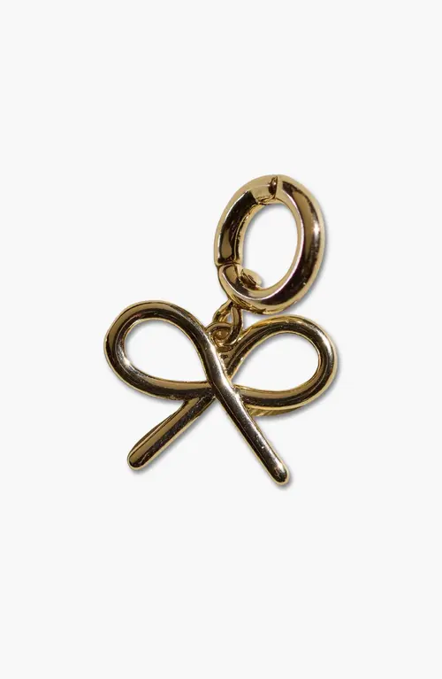 NICKEL & SUEDE Bow Charm