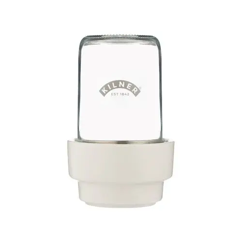 KILNER Food Prep Sprouting Set With Glass Jar And Ceramic Base