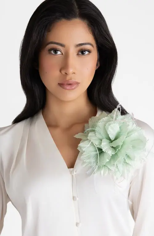 HELENA SIMON Chrysanthemum Floral Brooch