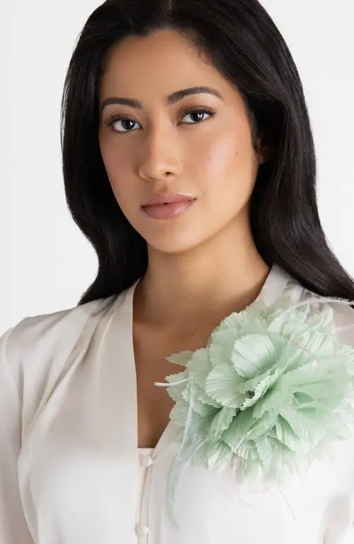 HELENA SIMON Chrysanthemum Floral Brooch