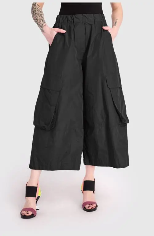 Alembika Swish Wide Cargo Pants - Black