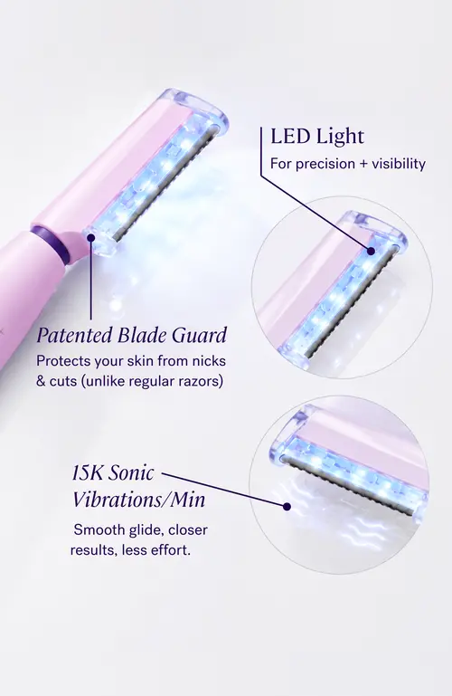 MICHAEL TODD BEAUTY Sonicsmooth Pro+ 2 In 1 Facial Exfoliation & Peach Fuzz Hair Removal System - Pink