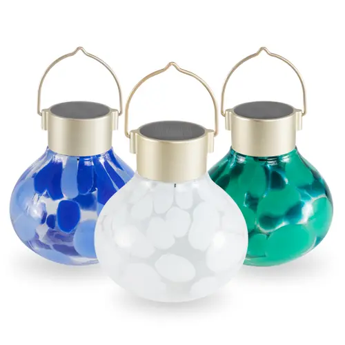 ALLSOP HOME & GARDEN Solar Tea Lantern 3-pack - Multi-colored