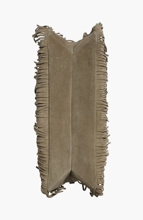 Donna Karan New York Suede Fringe Shoulder Bag