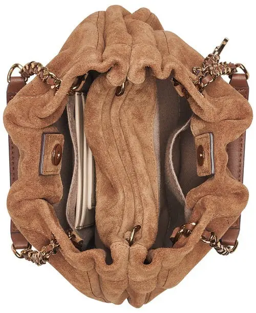 Karl Lagerfeld Paris Amandine Suede Crossbody Bag
