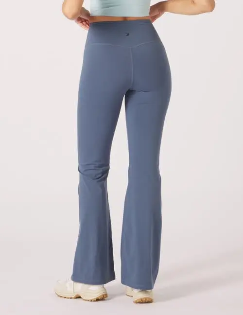 GLYDER Sultry Flare Leggings - Washed Blue