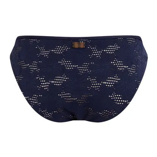Vilebrequin Jacquard Fleur Broderie Anglaise Mini Brief Bikini Bottom