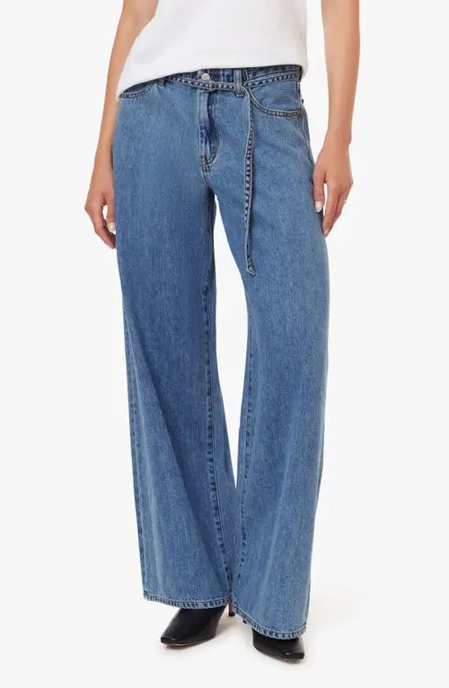 Habitual Brynn Belted High Waist Ankle Wide Leg Jeans - Stinson