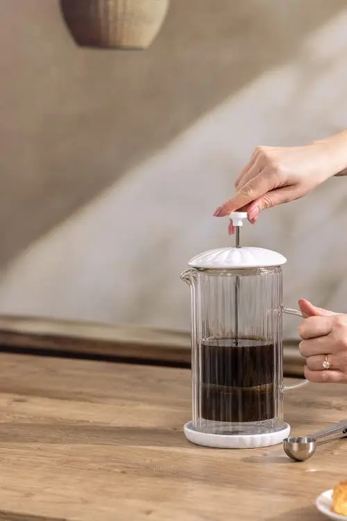 PRICE & KENSINGTON Luxe French Press - White