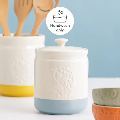 MASON CASH Home To Roost Small Storage Crock