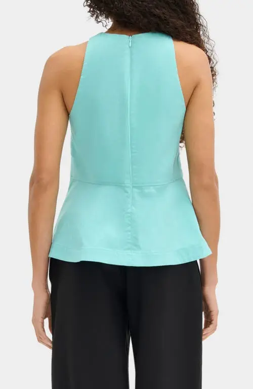 ALIGNE Carlos Stretch Cotton Peplum Top