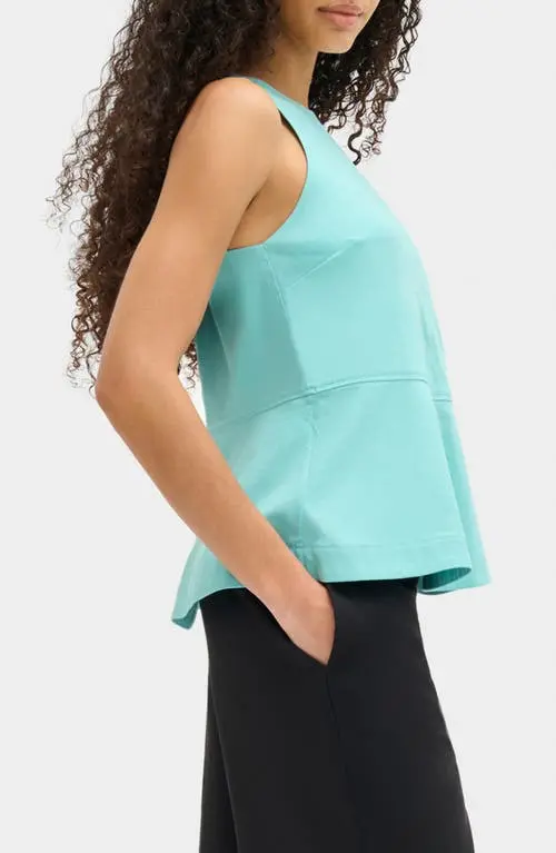 ALIGNE Carlos Stretch Cotton Peplum Top