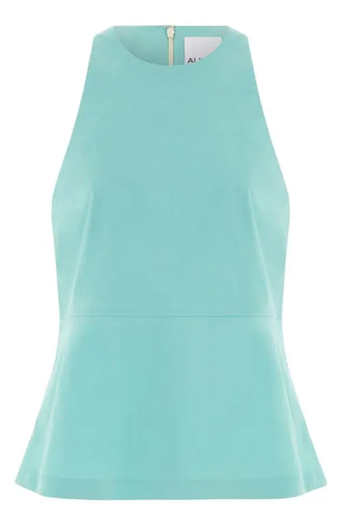 ALIGNE Carlos Stretch Cotton Peplum Top