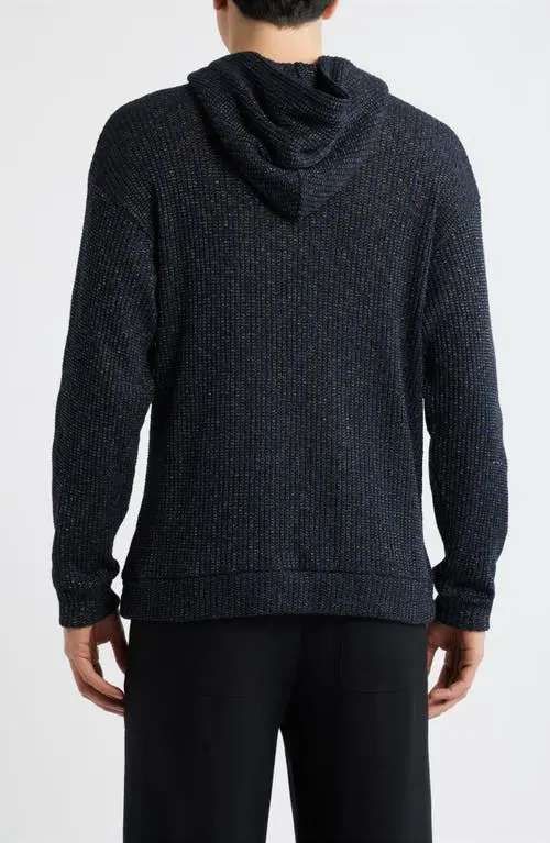 KROST Metallic Speckle Knit Cotton Blend Hoodie