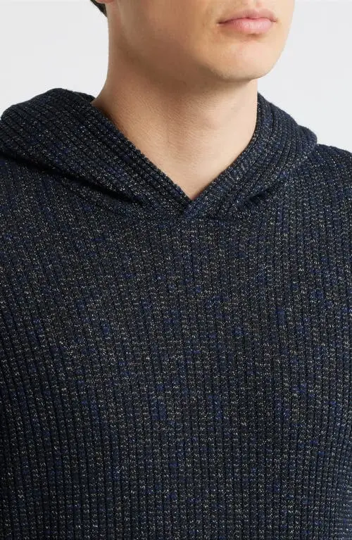 KROST Metallic Speckle Knit Cotton Blend Hoodie