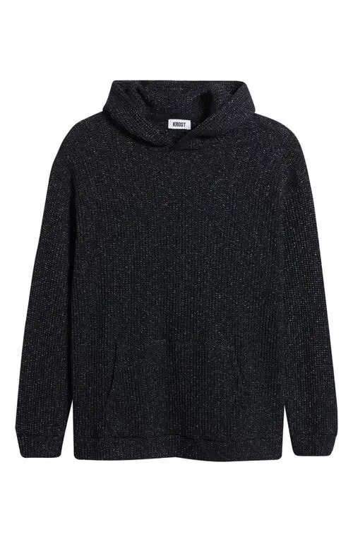 KROST Metallic Speckle Knit Cotton Blend Hoodie