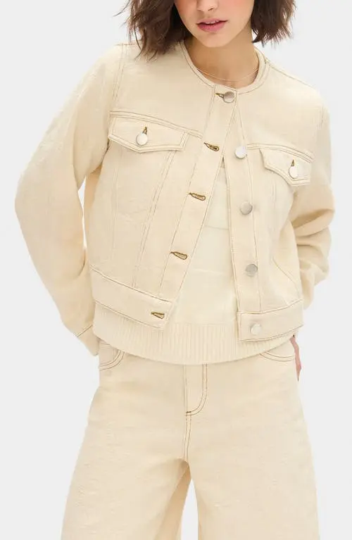 ALIGNE Diana Organic Cotton Denim Jacket - Ecru