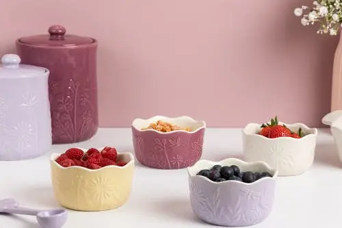 MASON CASH In The Meadow Ramekins With Embossed Floral Design