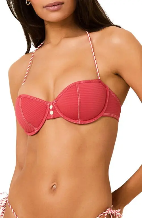 Solid & Striped Harlow Underwire Bikini Top - Rooftop Red