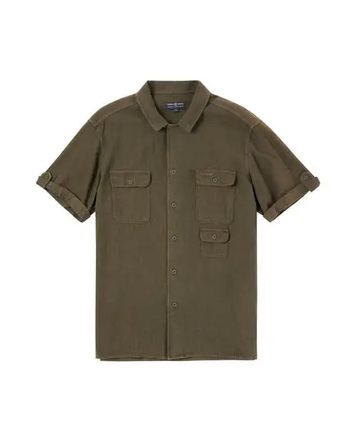 AMUNDSEN Traveller's Linen Ss - Olive
