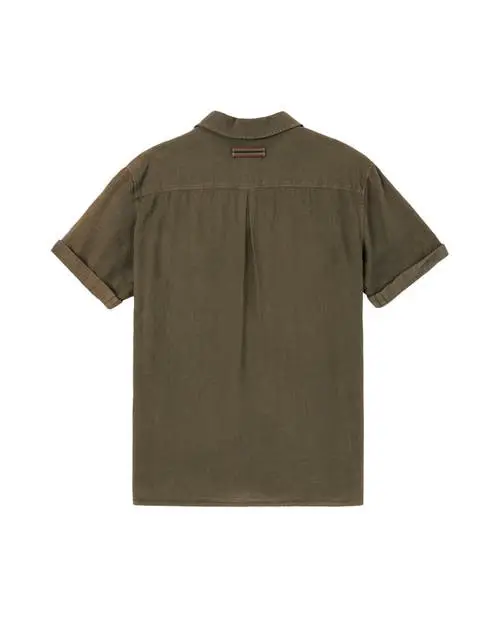 AMUNDSEN Traveller's Linen Ss - Olive