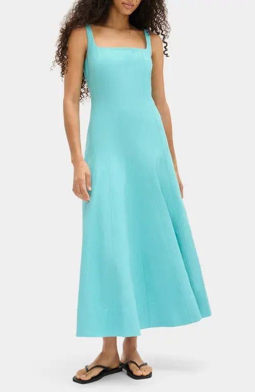 ALIGNE Fernanda Godet Pleat Sundress - Blue