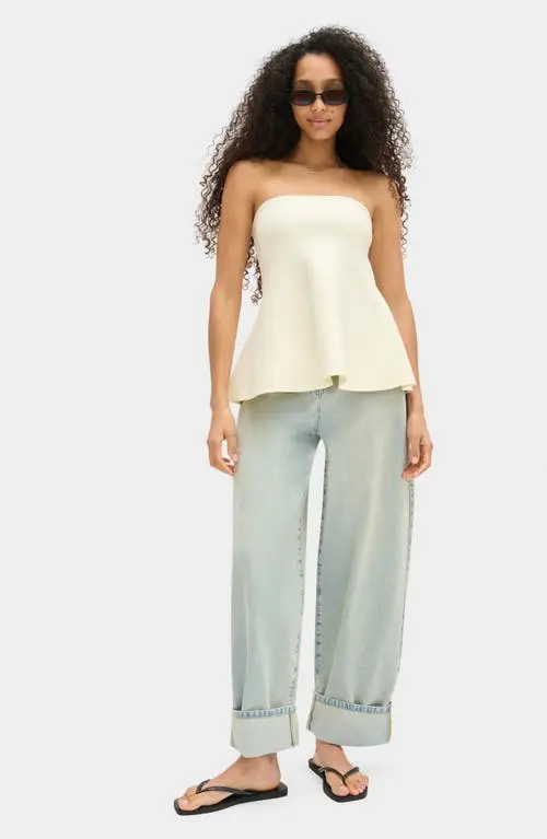 ALIGNE Amy Flared Strapless Top