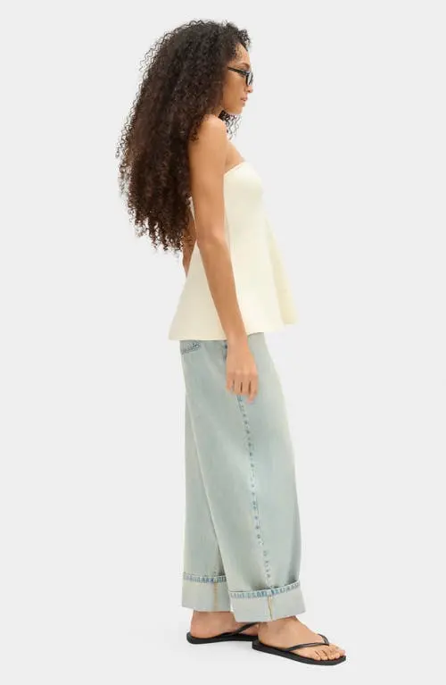 ALIGNE Amy Flared Strapless Top