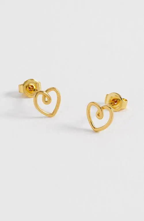 Estée Lauder Heart Wire Stud Earrings