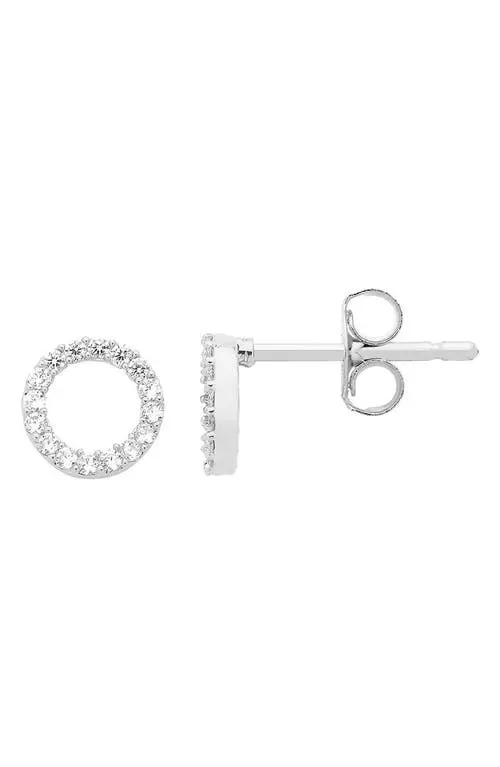 Estée Lauder Cubic Zirconia Circle Stud Earrings