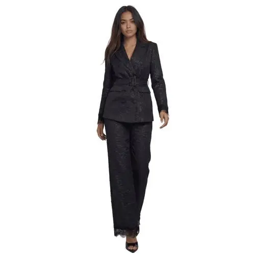 AKALIA The Maison Jacquard Belted Blazer