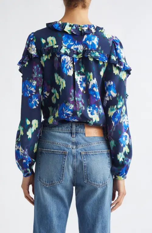 Ulla Johnson Marguerite Ruffle Silk Top