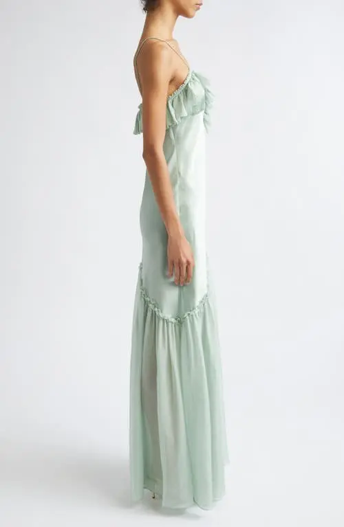 Ulla Johnson Elaria Ruffle Silk Gown