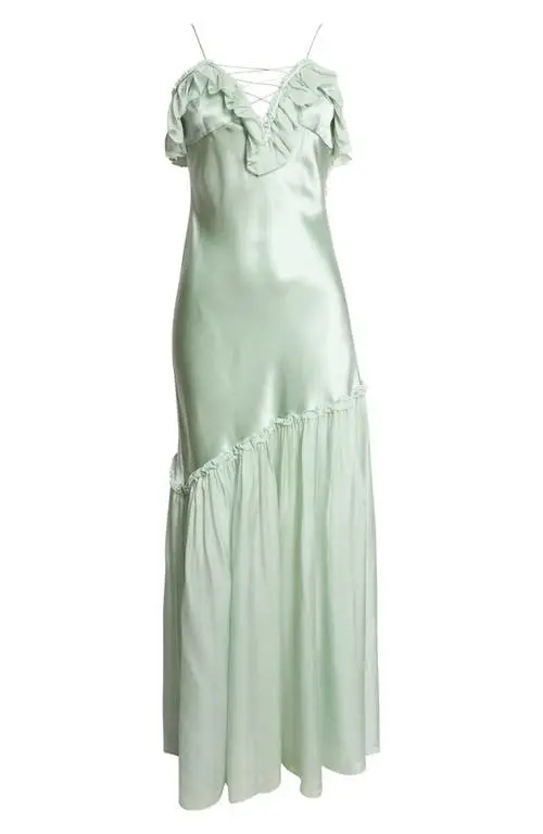 Ulla Johnson Elaria Ruffle Silk Gown