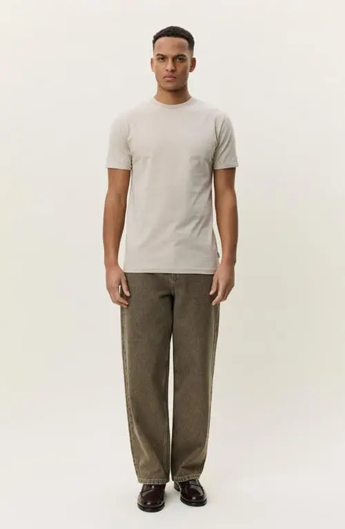 LES DEUX Core Organic Cotton T-shirt - Light Sand