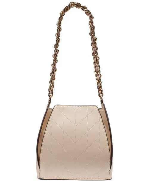Karl Lagerfeld Paris Fantina Leather Crossbody Bag - Brie