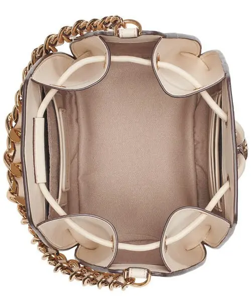 Karl Lagerfeld Paris Fantina Leather Crossbody Bag - Brie