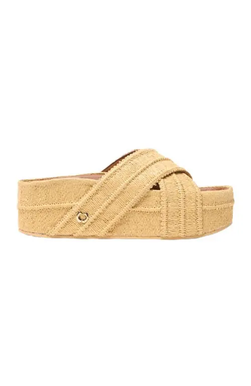 Maje Platform Sandals - Beige